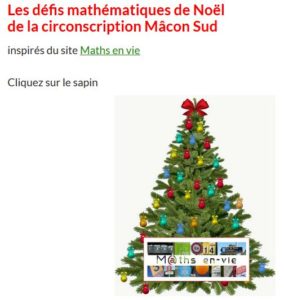 Des activités mathématiques pour Noël - M@ths en-vie
