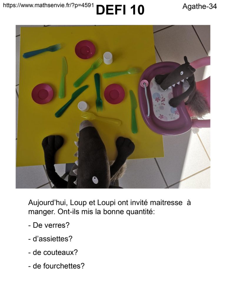Un défi mathématique par jour, avec leurs mascottes - M@ths en-vie