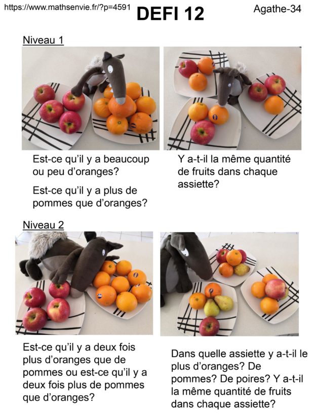 Un défi mathématique par jour, avec leurs mascottes - M@ths en-vie