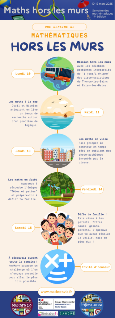 Semaine des mathématiques 2025 - M@ths en-vie